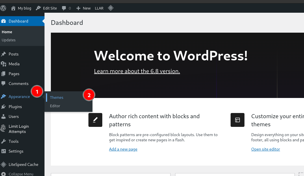 How to install WordPress Themes - Epik