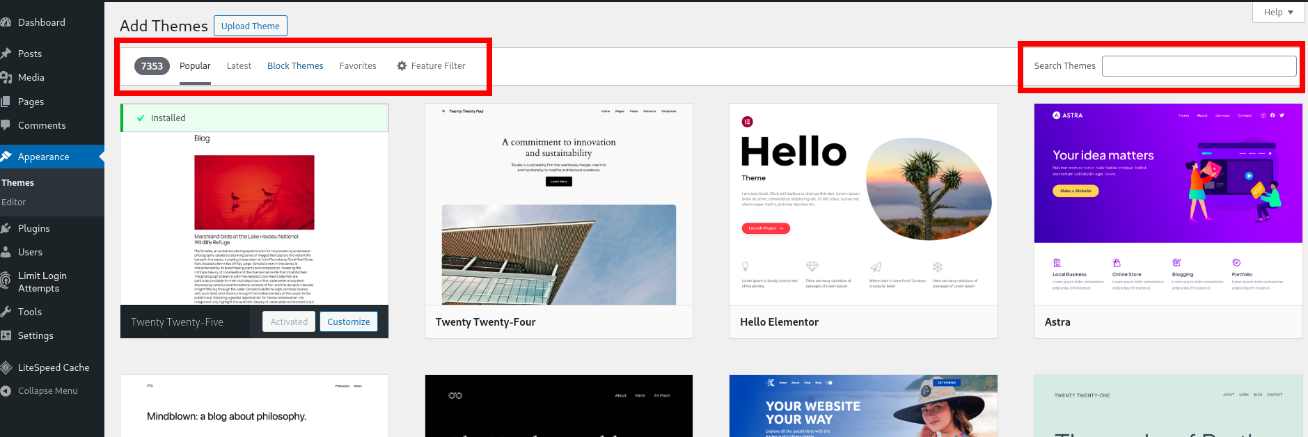 How to install WordPress Themes - Epik
